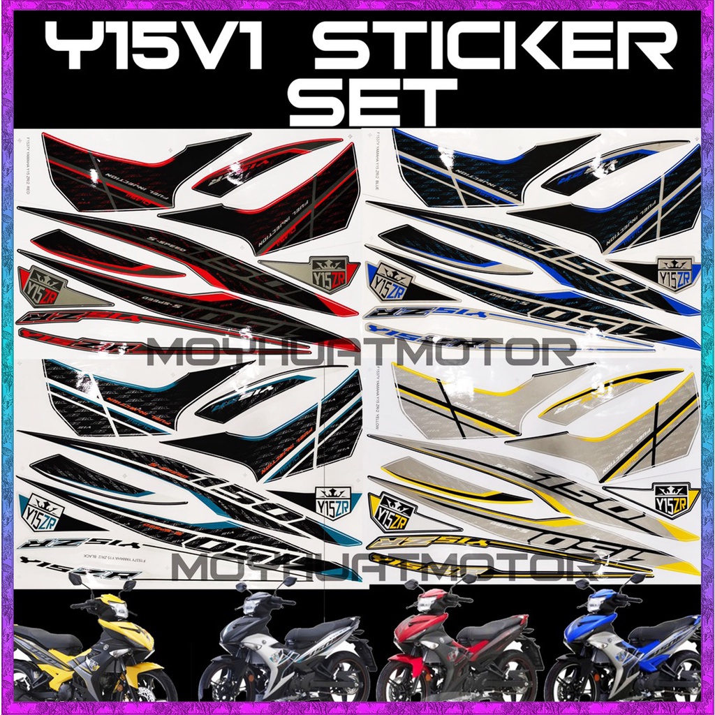 Y15ZR V1 Y15 STICKER SET / YAMAHA Y15ZR V1 JUPITER MX KING 150 EXCITER ...