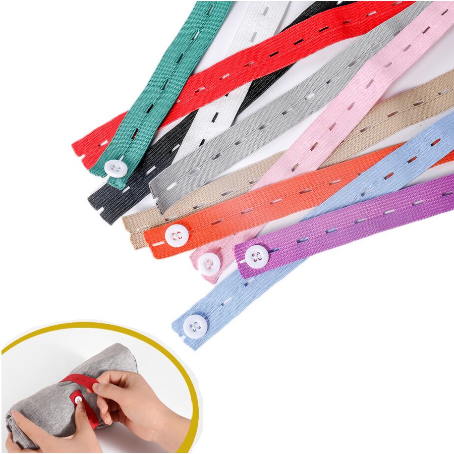 10 Pieces (Random Color) Clothes Storage Elastic Band,Self-Adhesive ...