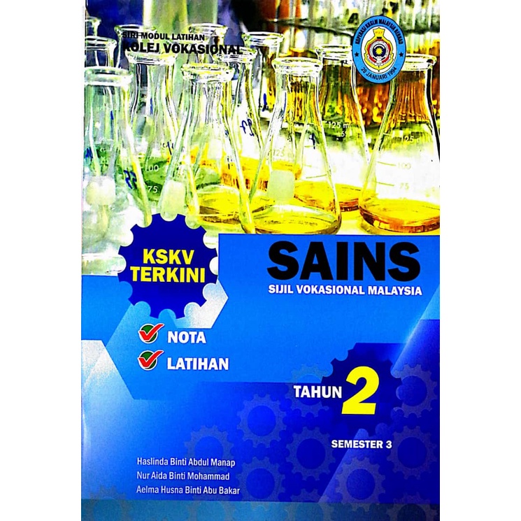 Siri Modul Latihan Kolej Vokasional : Sains Tahun 2 Semester 3 | Shopee Malaysia