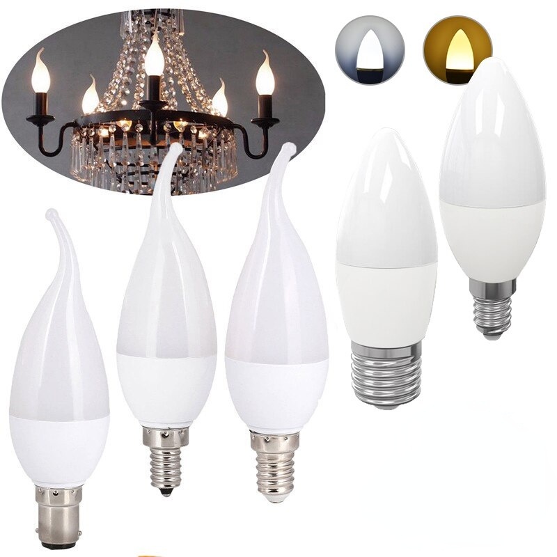 Raya E14 LED Candle bulb E27 light chandelier lamp Candle Bulbs 3W ...