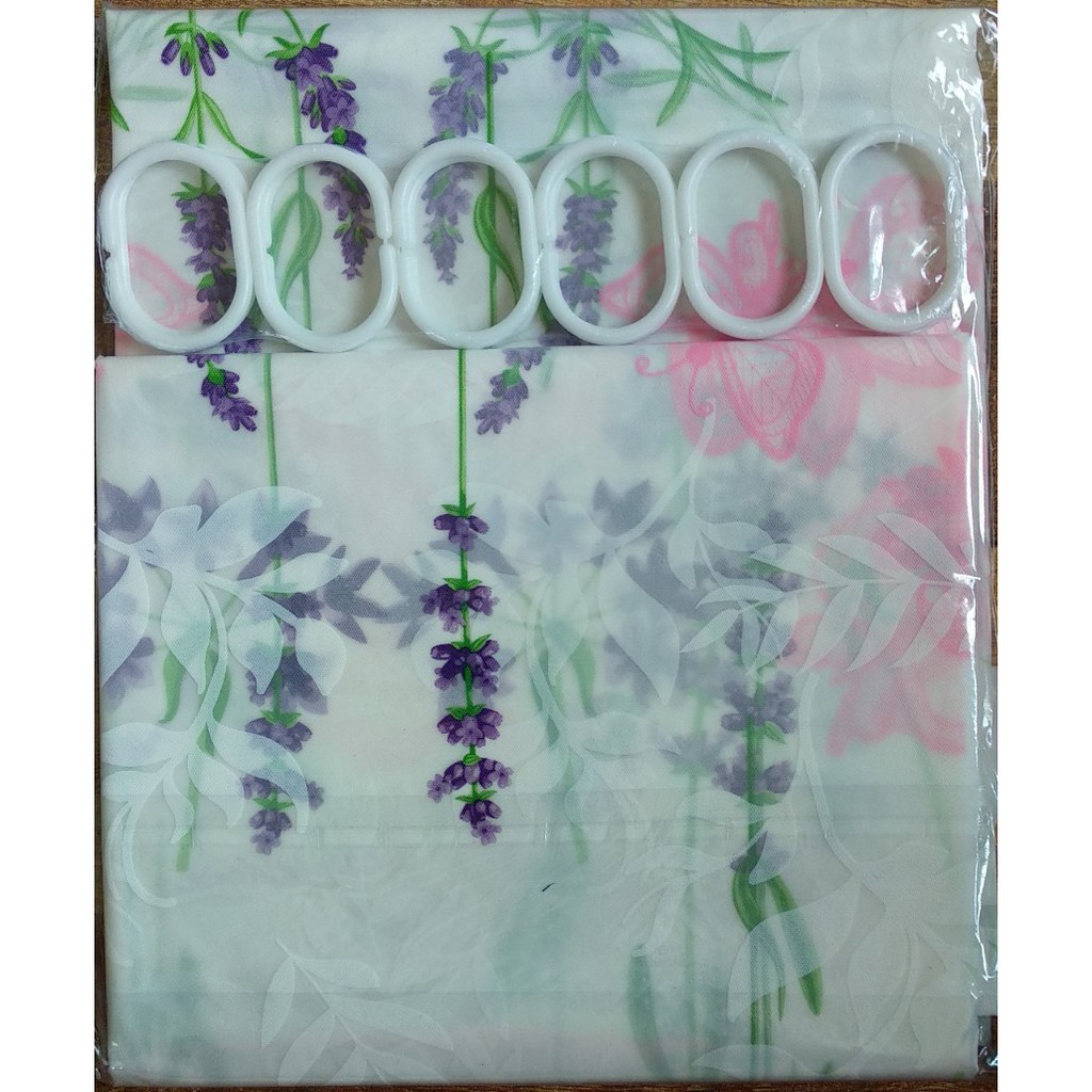 Peva Kain Langsir Kalis Air Bilik Mandi Waterproof Shower Curtain