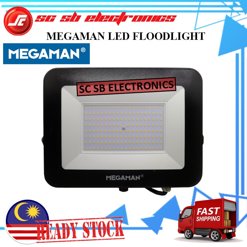 MEGAMAN LED FLOODLIGHT SPOT LIGHT 100W 6500K DAYLIGHT (SIRIM APRROVED ...