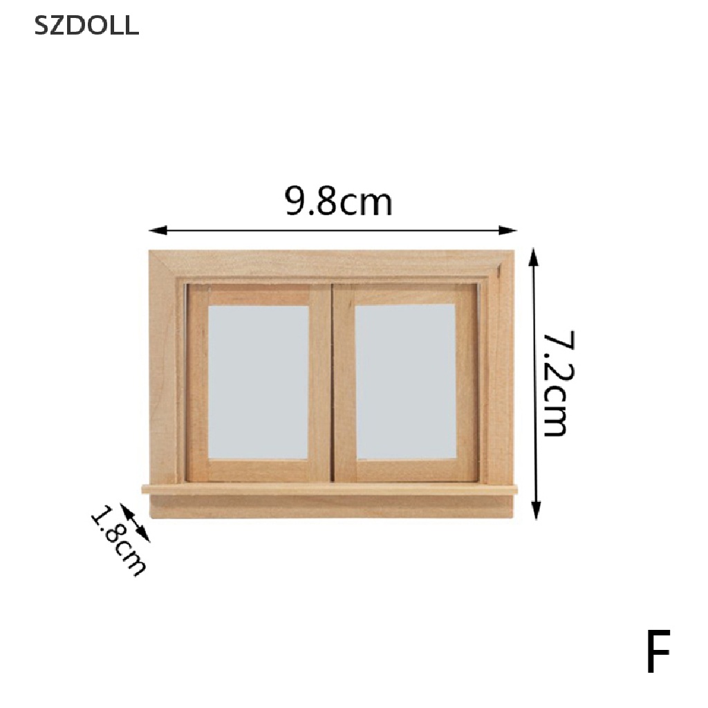 [cxSZDOLL] Dollhouse Mini doors and windows can be painted and colored ...