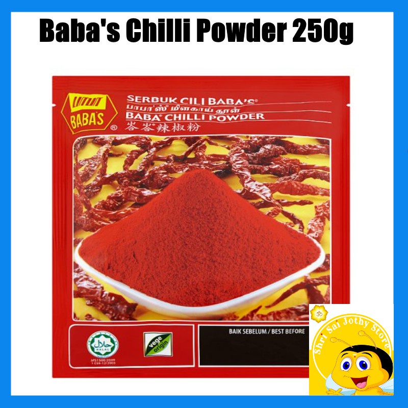 Baba's Chilli Powder 250g - SHRI SAI JOTHY STORE - Babas | Shopee Malaysia