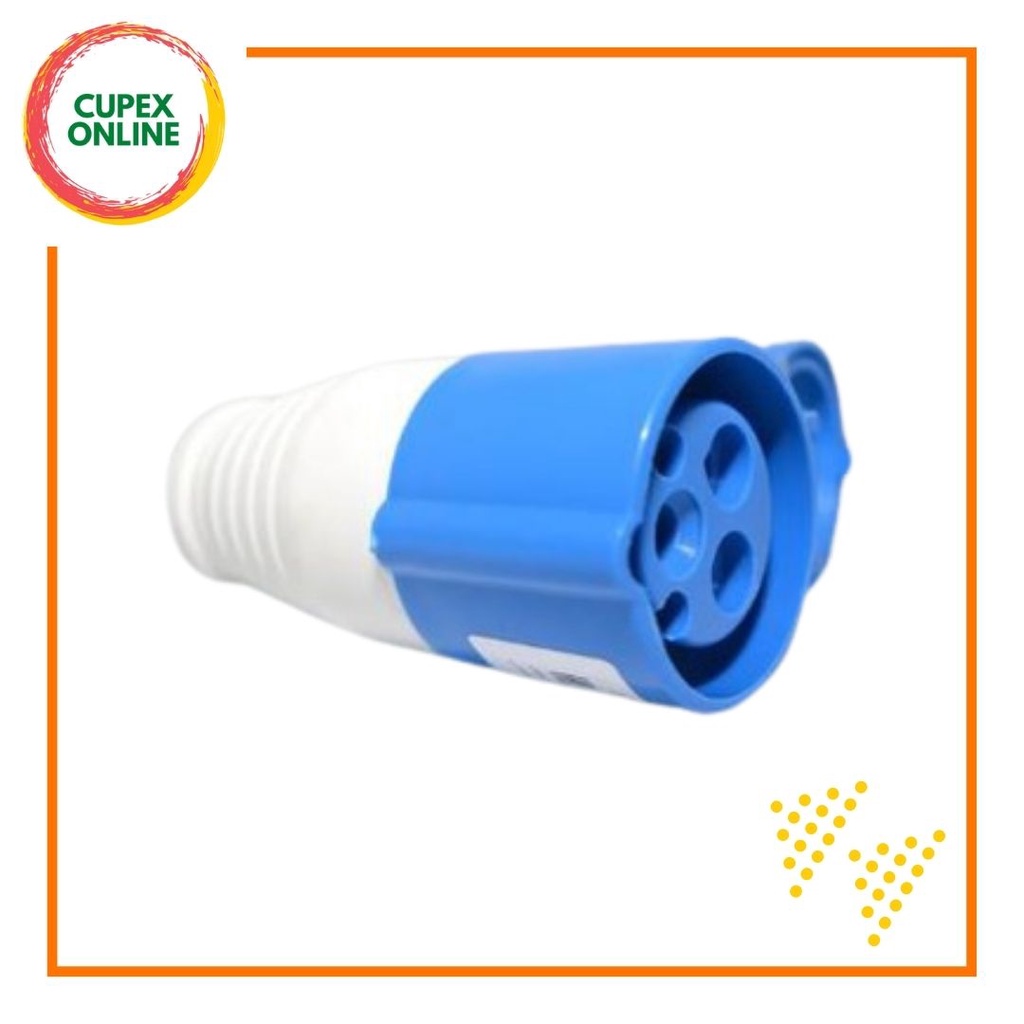 CEE 240V Connector Socket 3pin 16A - 163PV (cupex) | Shopee Malaysia