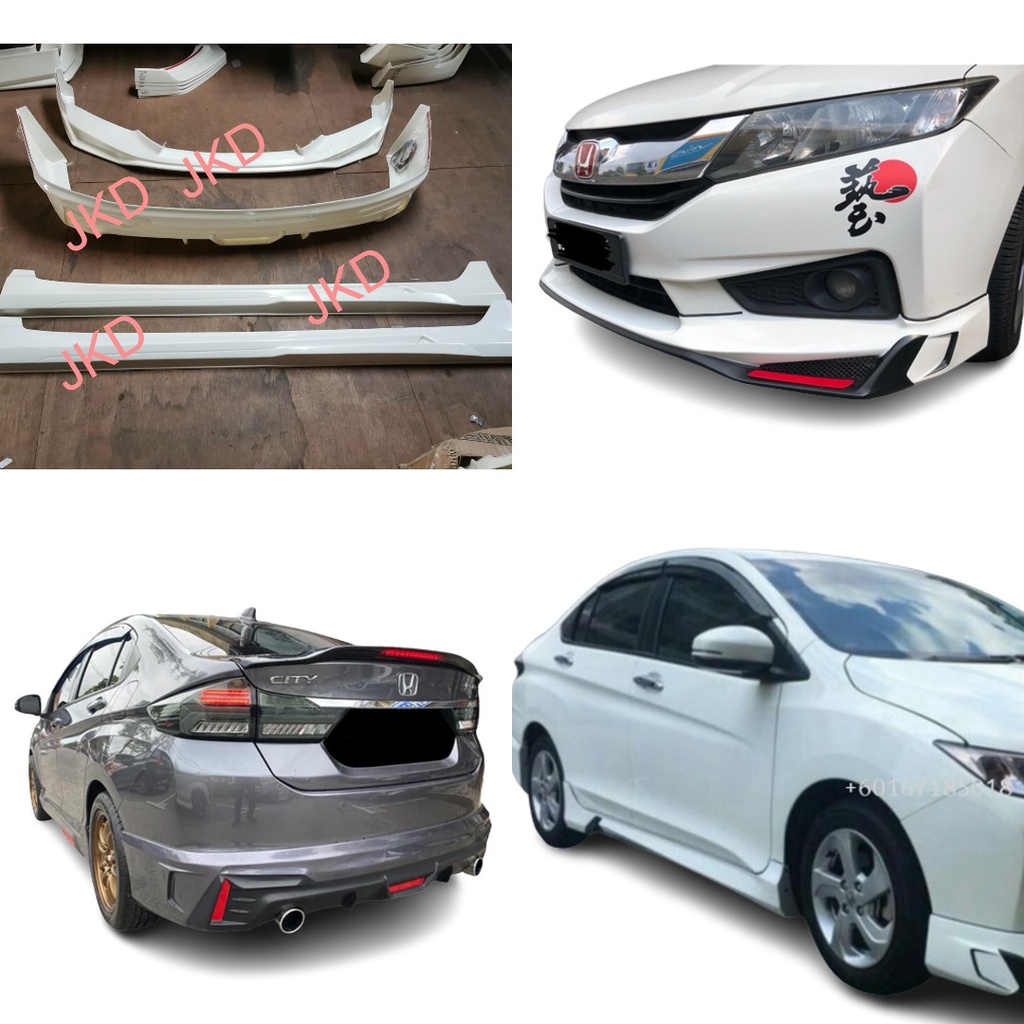 HONDA CITY 2014 GM6 DRIVE 68 STYLE FULLSET BODYKIT SKIRT LIP CAR ...