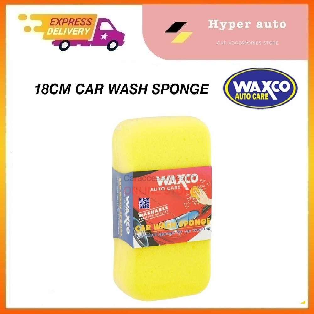 Waxco car wash sponge 18cm auto car care span cuci kereta | Shopee Malaysia