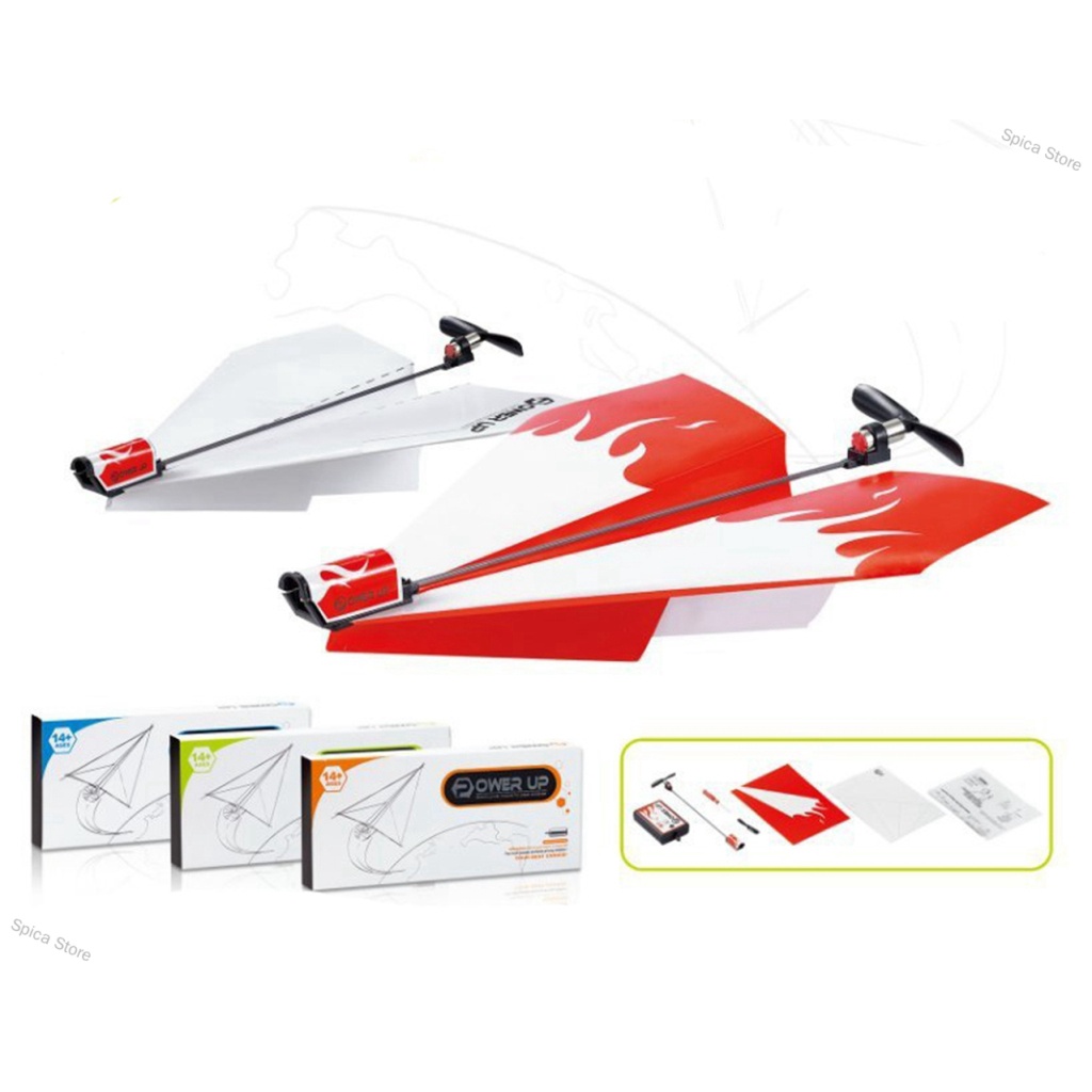 Kapal Terbang Kertas Electric Paper Airplane Conversion Kit DIY Model ...