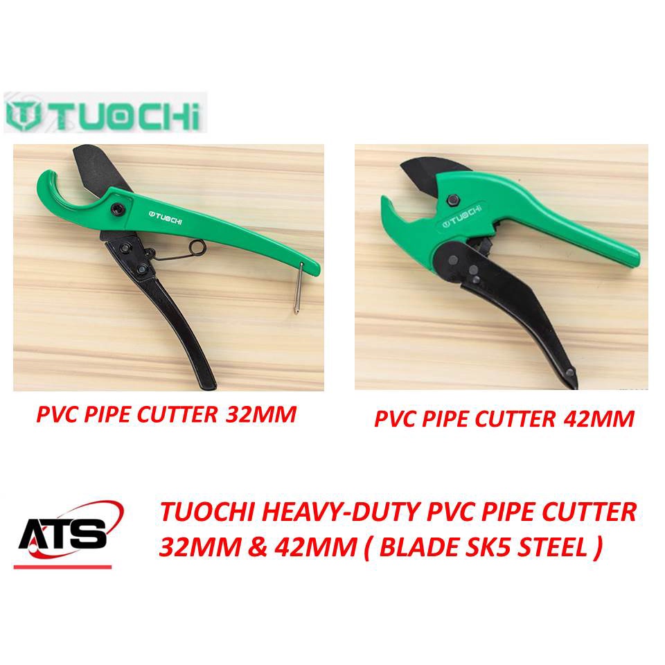TUOCHI HEAVY-DUTY PVC PIPE CUTTER 32MM & 42MM ( BLADE SK5 STEEL ...