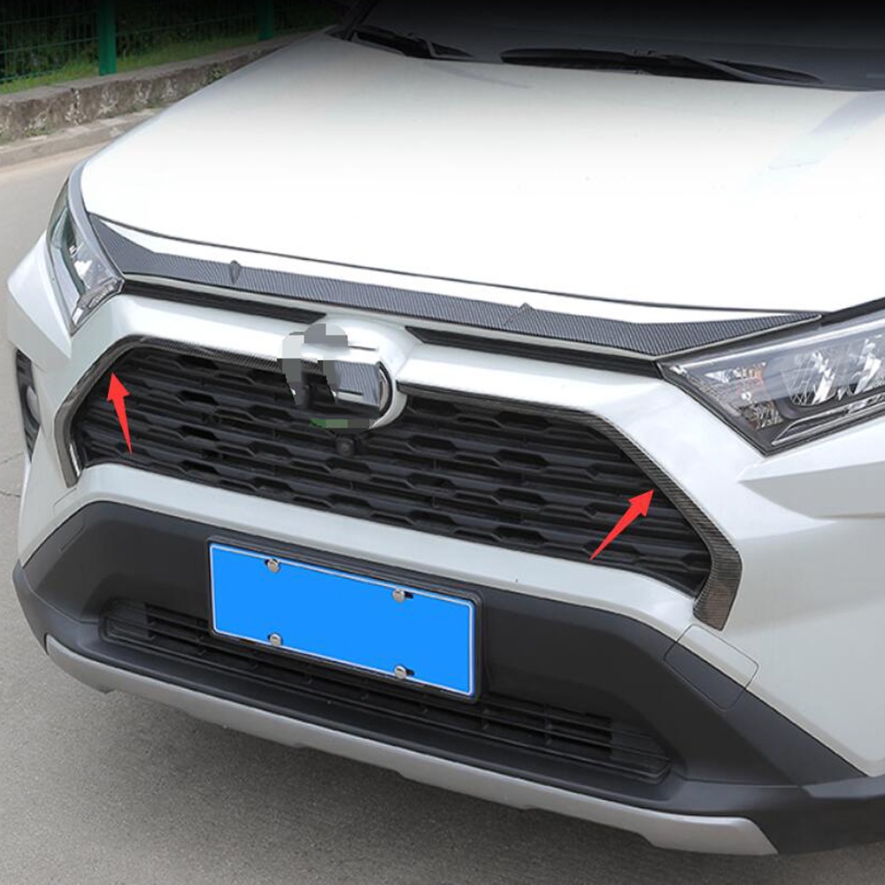 For Toyota RAV4 RAV 4 2019 2020 2021 Car Front Grille Cover Trim ...