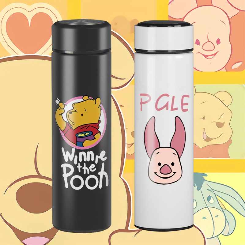 Winnie the Pooh Smart LED temperature display Vacuum Flask Thermos ...