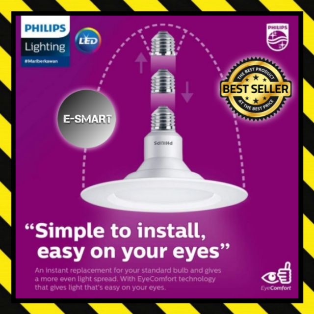 PHILIPS 14W MYCARE LED ADJUSTABLE NECK BULB E27 1275 lumen Downlight ...