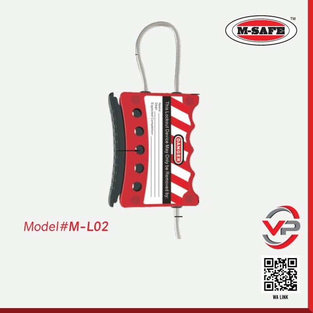 M-SAFE MULTIPURPOSE CABLE LOCKOUT / ADJUSTABLE CABLE LOCKOUT / LOTO ...