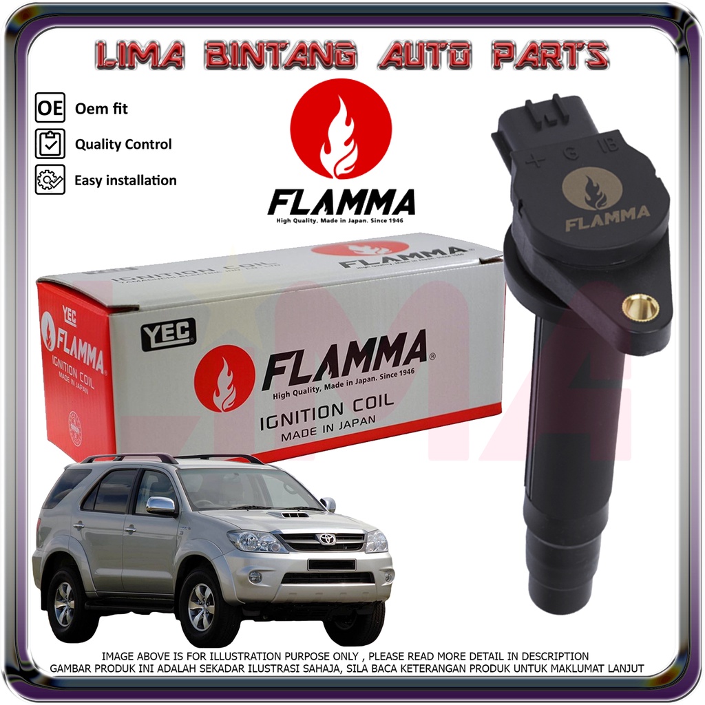 Toyota Fortuner TGN51 TGN61 AN50 AN60 Ignition Coils , Plug Coil YEC ...