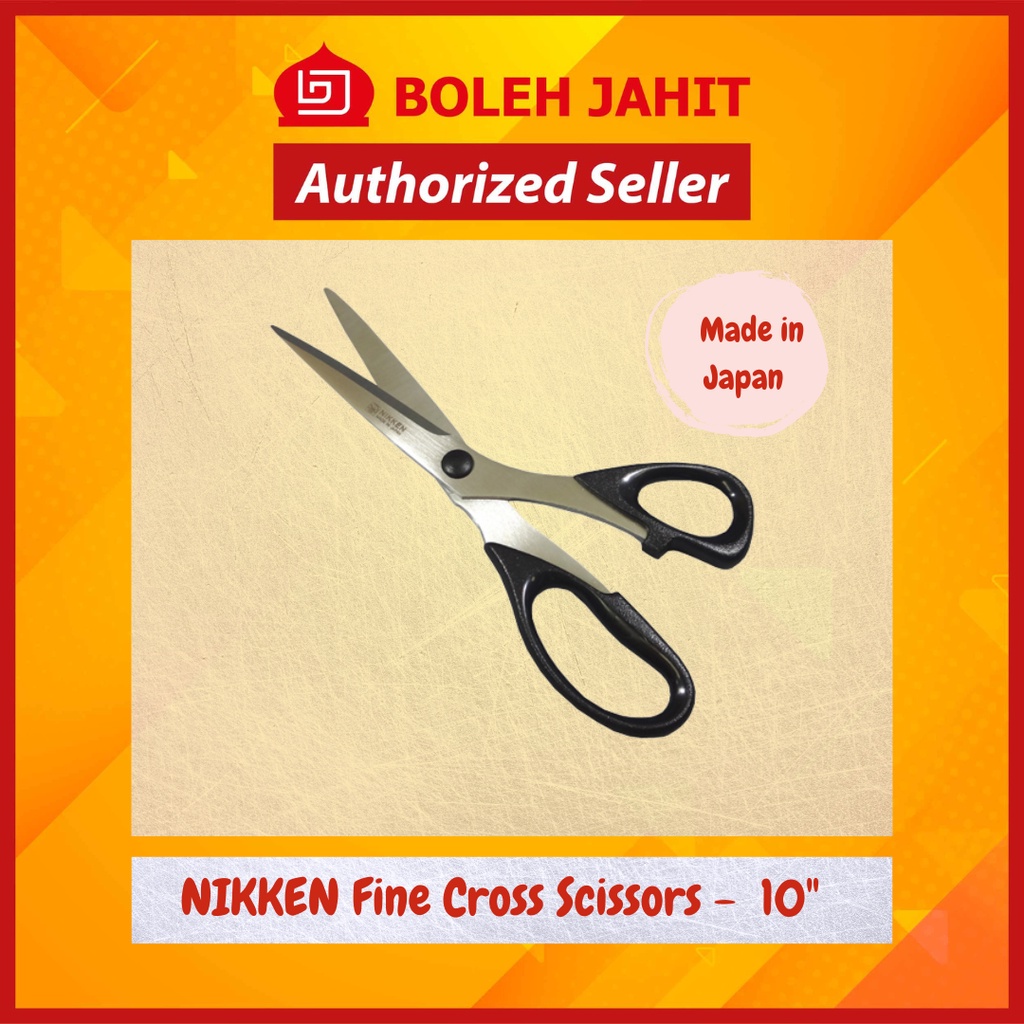 NIKKEN Fine Cross Scissors - 10" (Made In Japan) | Shopee Malaysia