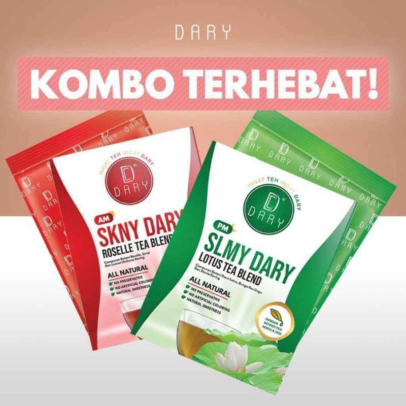 DARY TEA SKNY & SLMY 💯% ORIGINAL HQ TEH KURUS DARY | Shopee Malaysia
