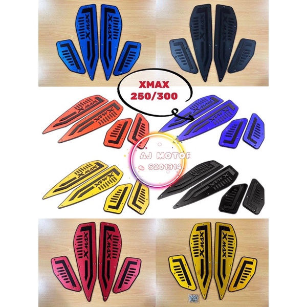 YAMAHA XMAX250 XMAX300 V1 V2 V3 CARPET FOOTBOARD CNC ALLOY FLOOR PANEL ...
