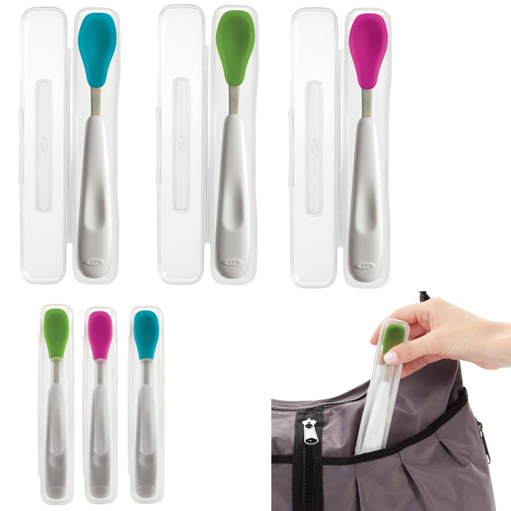 OXO Tot On-the-Go Feeding Spoon (4 colors) | Shopee Malaysia