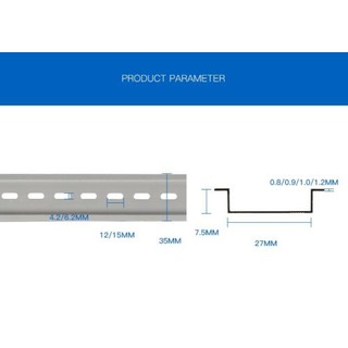 10CM 15CM 20CM 30CM Steel Aluminum C45 DIN Mounting Rail Width 35MM ...