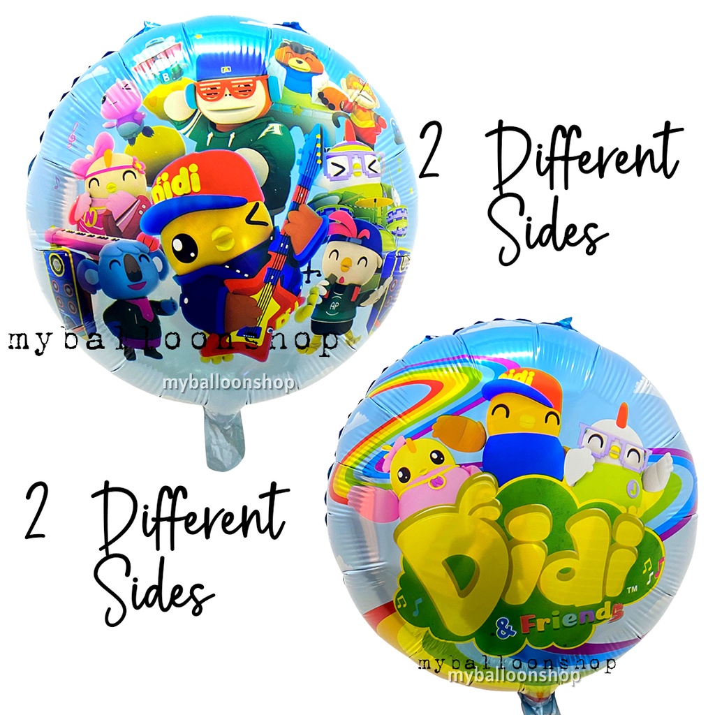Didi & Friends BoBoiBoy Foiled Balloons Helium 18 inch (1pc) | Shopee ...
