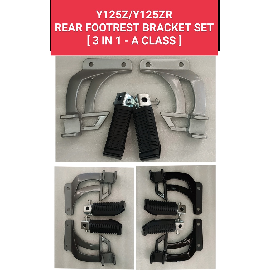 Y125Z/Y125ZR ( 3 IN 1 - A CLASS ) ( 3 COLOUR ) REAR FOOTREST BRACKET ...