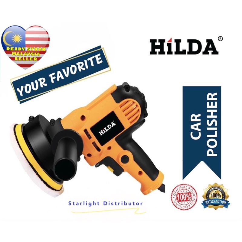 🔥Ready Stock🇲🇾 🔥 HILDA CAR POLISHER 700W 220V PROFESSIONAL ELECTRIC CAR ...