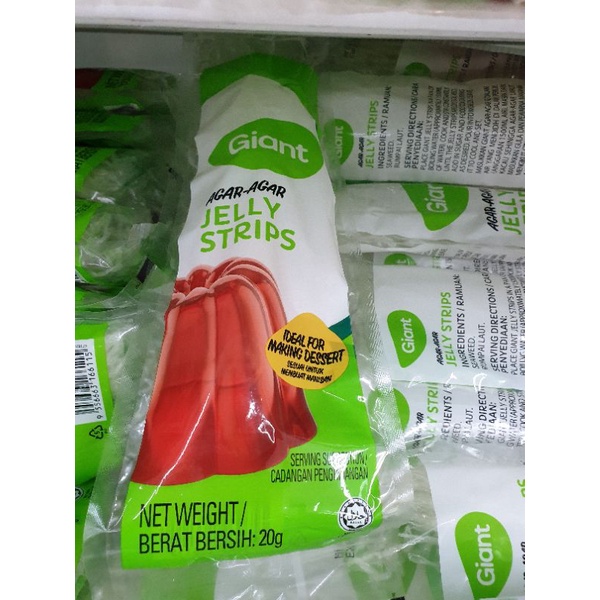 Giant Brand Jelly Strips Agar-Agar 20g Per Packet | Shopee Malaysia
