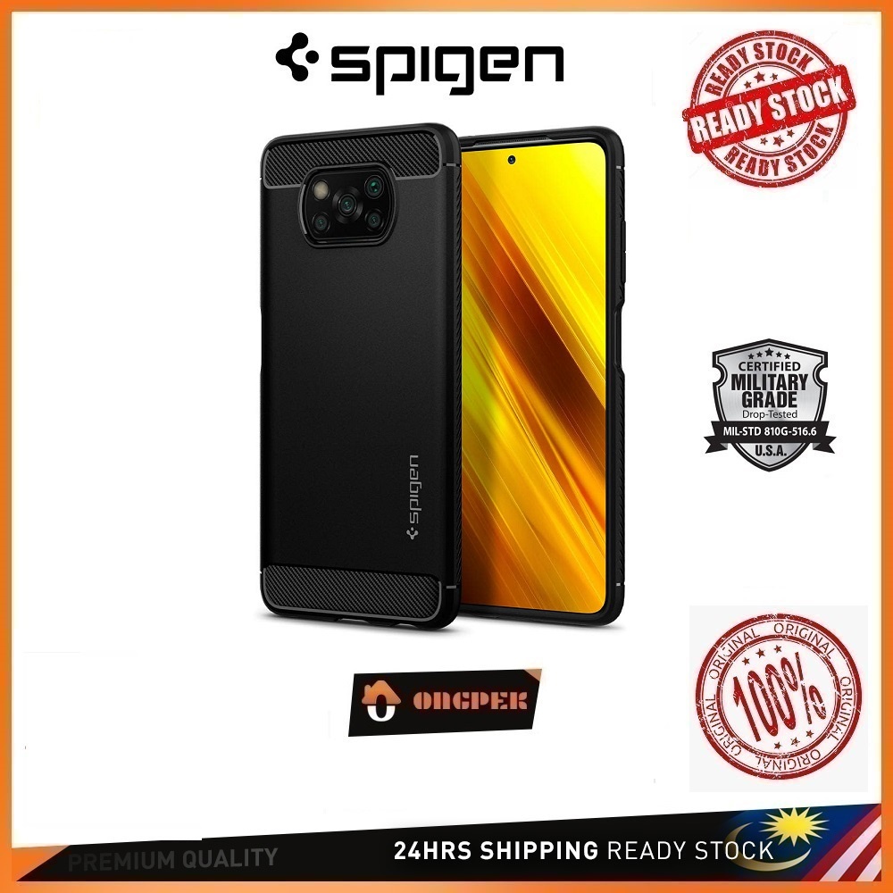 ORIGINAL SPIGEN Rugged Armor Poco X3 Pro / Poco X3 NFC Poco F3 Phone ...
