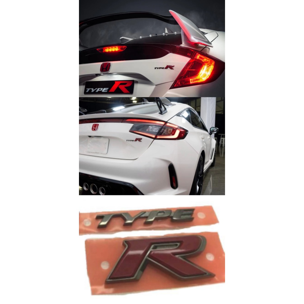 New TYPE R HONDA CIVIC FC FE FK8 FL1 FL5 Rear Emblem | Shopee Malaysia
