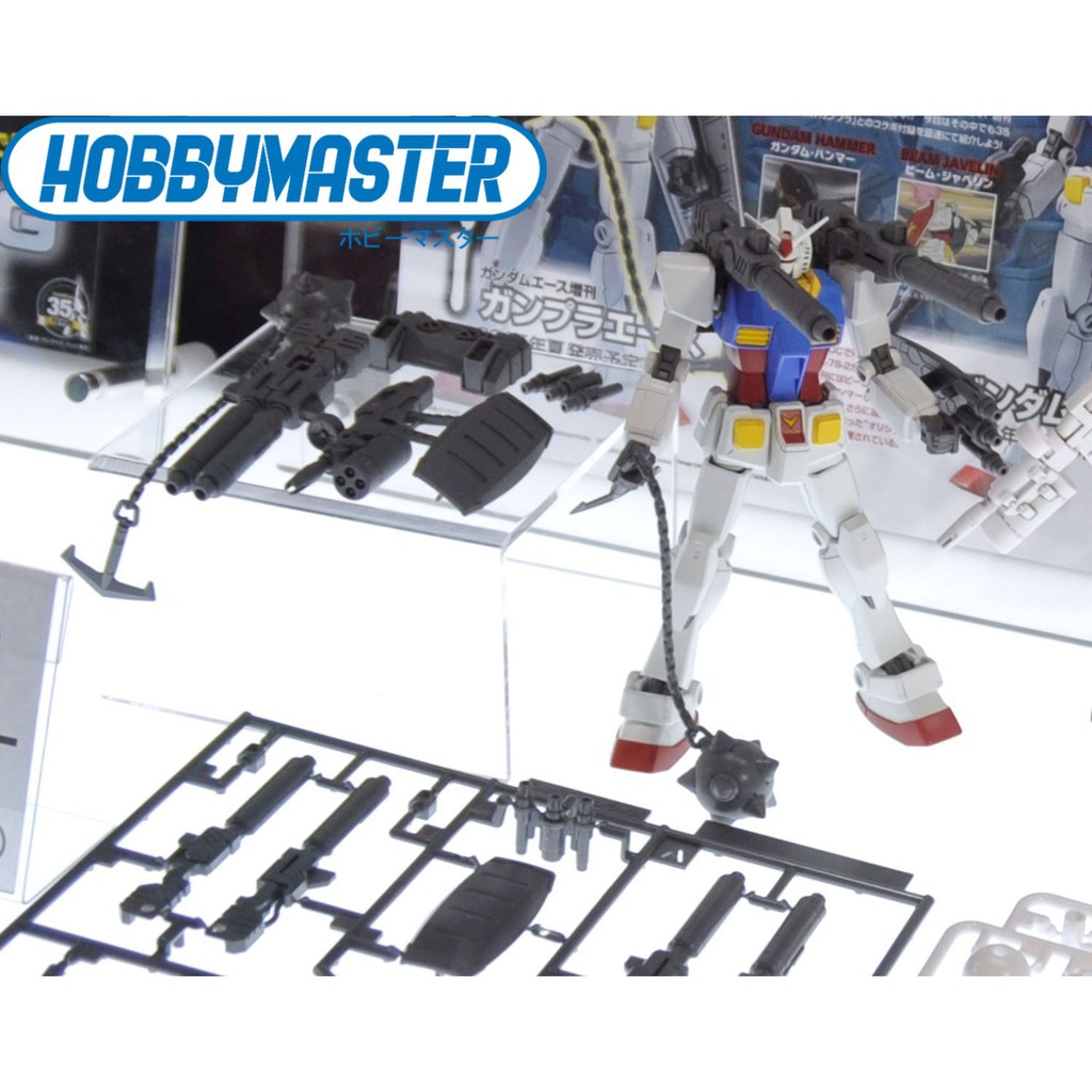 [Bandai] GUNPLA ACE WITH NEW HG GUNDAM WEAPON PARTS (HAMMER & ORIGINAL ...
