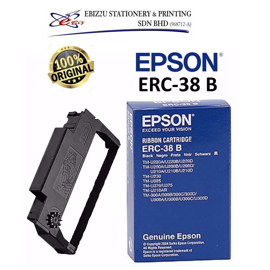 Original Epson® ERC-38B Ribbon x 1 pc | Shopee Malaysia