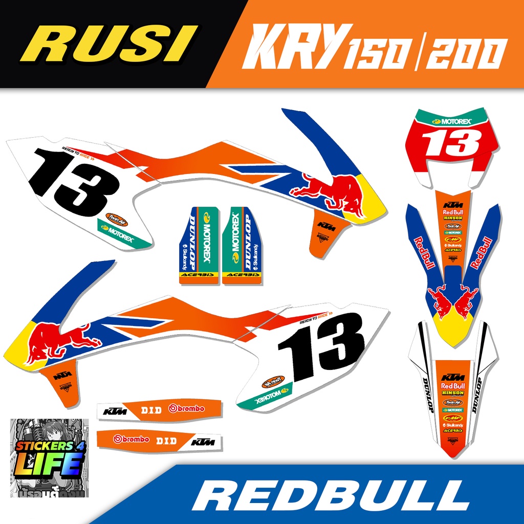 RUSI KRY 150/200 Full Decals Sticker Body | Shopee Malaysia