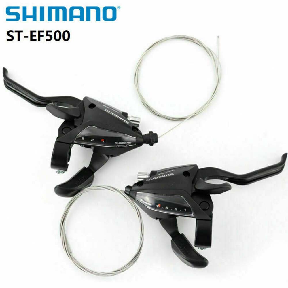 Shimano ST-EF500 MTB transmission/brake lever 3 x 7-speed set black V-shaped brake 1 pair of ...