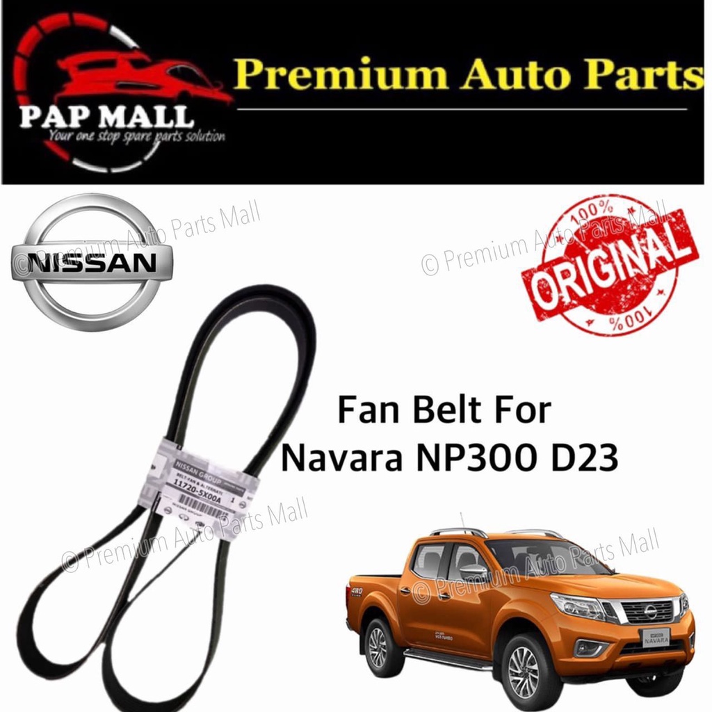 100% ORIGINAL FAN BELT NISSAN NAVARA D23 NP300 AUTO 11720-5X00A 7PK1750 ...