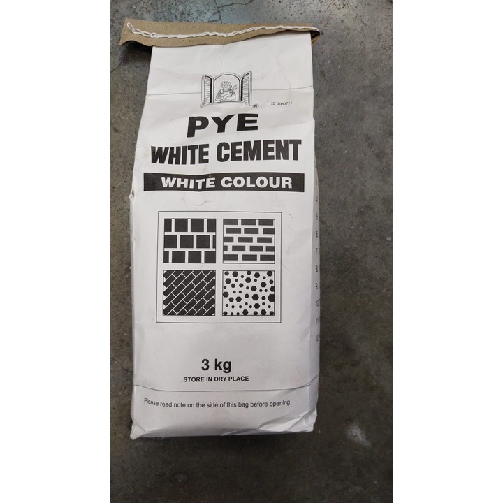 PYE White Cement ; Simen Putih for Plastered Wall, Fill Tile Gaps ...