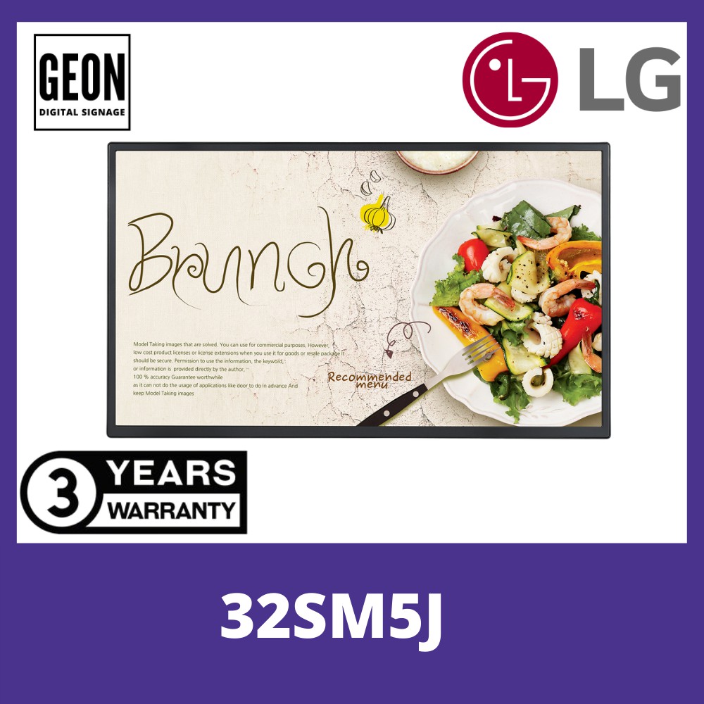 LG 32" inch 32SM5J Full HD Standard Digital Signage | Shopee Malaysia
