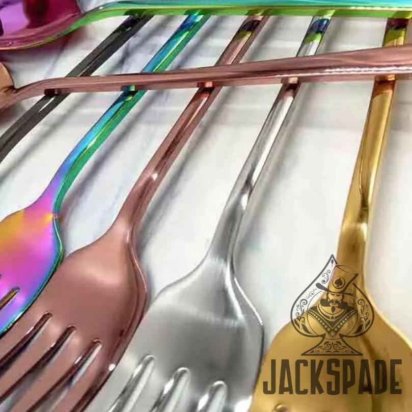 Korean Thick Stainless Steel Cutlery Set - Korean Spoon Set Gold ...