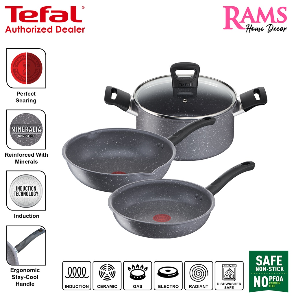 Tefal Cook Healthy 4 Pcs Induction Cookware Set / Kitchenware/ Frying ...