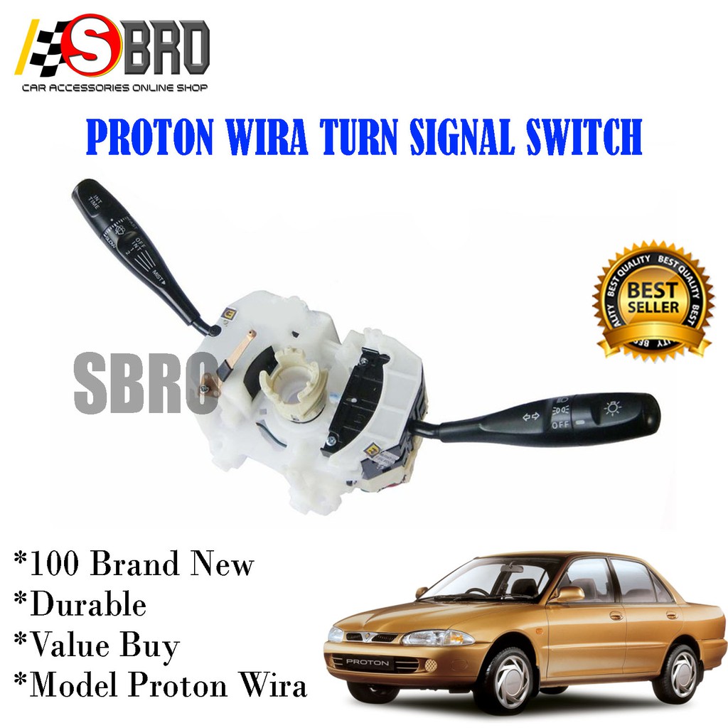 Proton Wira/Satria/Aeroback /Arena Turn Signal Switch Complete Headlamp ...