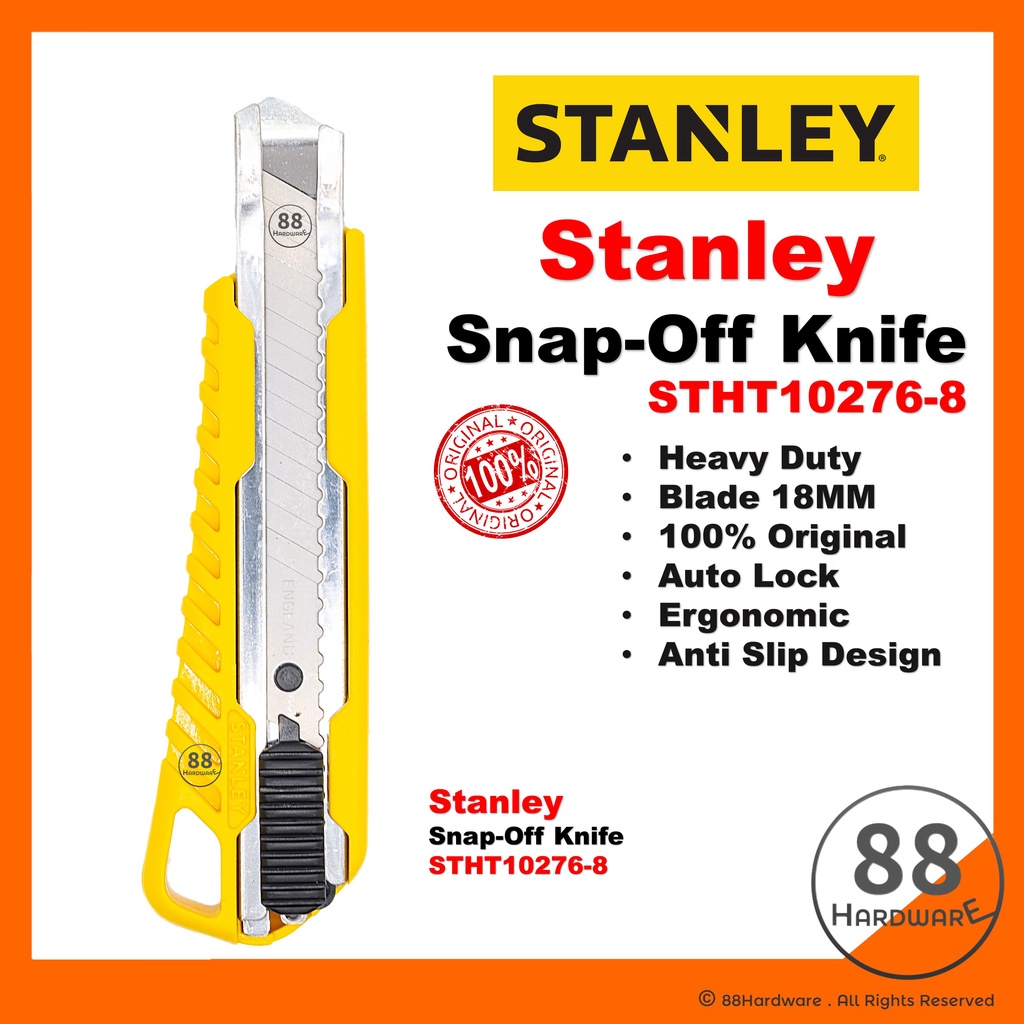 Stanley STHT10276 Snap Off cutter knife / stanley cutter / pisau tolak / stanley tools / pen ...
