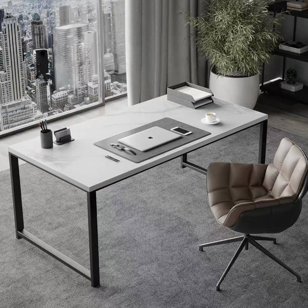 KENZZO :180CM EXTRA LARGE & STRONG MARBLE Texture Study Table/ Office ...