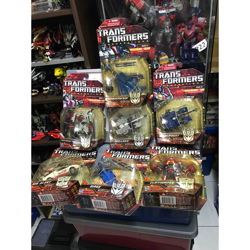 Hasbro Transformers Generations Megatron Thundercracker Darkmount Skullgrin Cliffjumper Drige ...