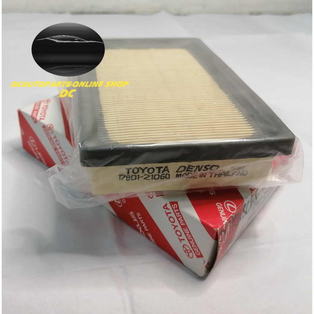 DENSO AIR FILTER TOYOTA PRIUS C NHP10 SIENTA NSP170 2012 (17801-21060 ...