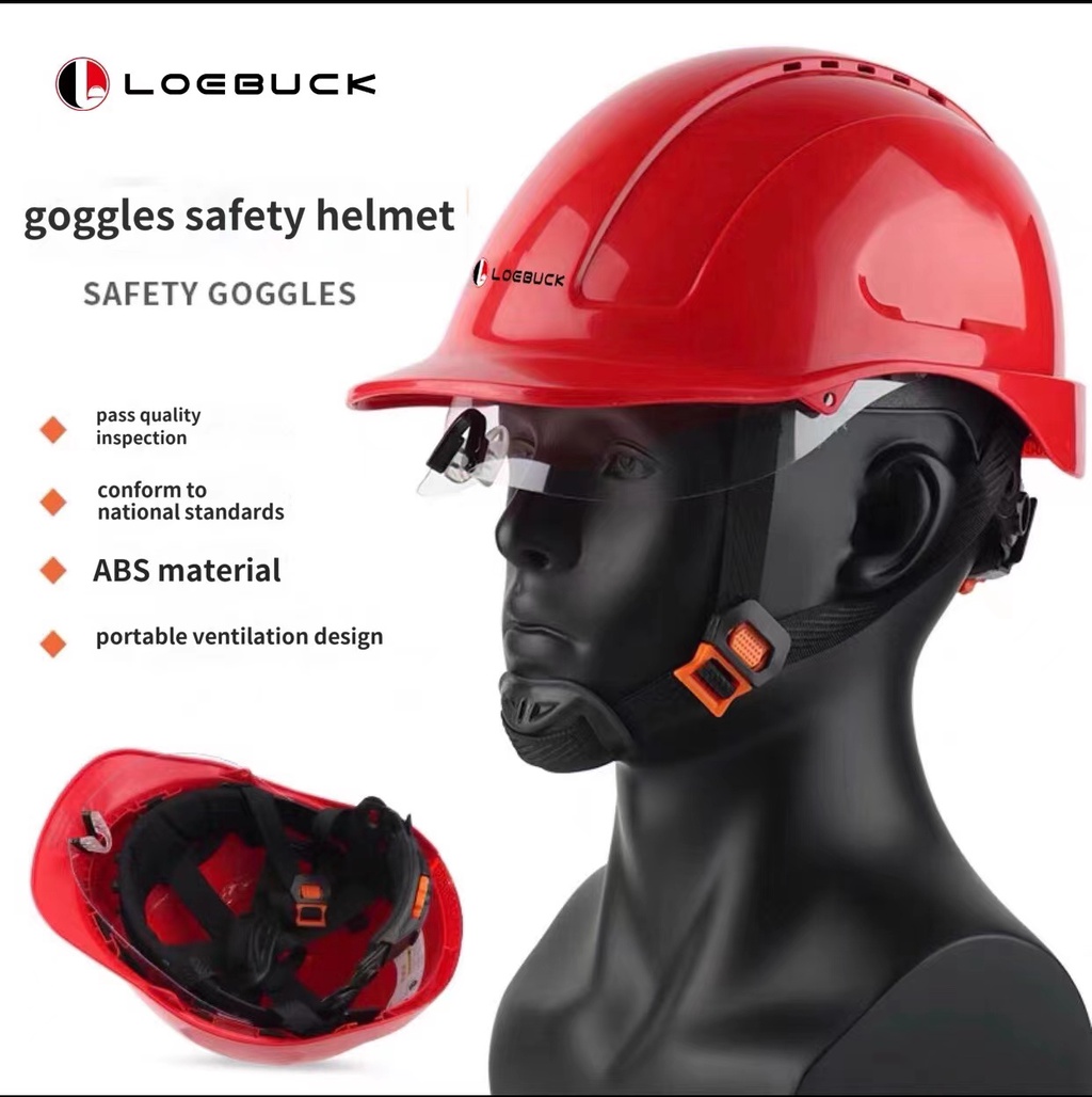 LOEBUCK safety helmet abs site workers anti-collision safety helmet ...