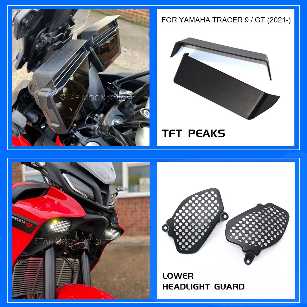 Lower Headlight Guards For Yamaha Tracer 9 9GT Tracer9 GT Tracer9gt ...
