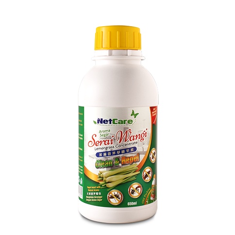 Netcare Serai Wangi CLEAN & REPEL Lemongrass Concentrate Liquid (650ml ...