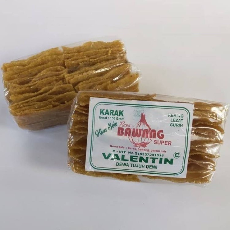 Original Solo Valentin Karak Crackers - Onion Flavored Raw Karak ...