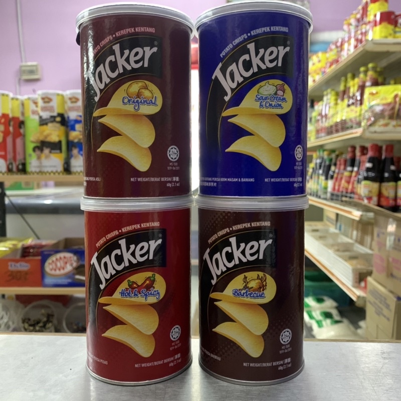 Jacker Potato Crisps 60gm 4 Pilihan Perisa | Shopee Malaysia