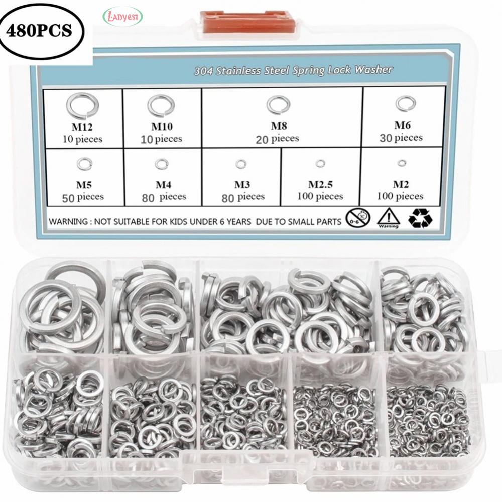 Spring Lock Washer Lock Split Lock Spring Washer Assortment Set Durable ...
