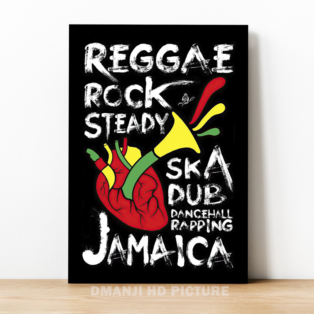 HIASAN DINDING KAYU 1-20 REGGAE WALL Decoration/20x30/BOB MARLEY Wood ...